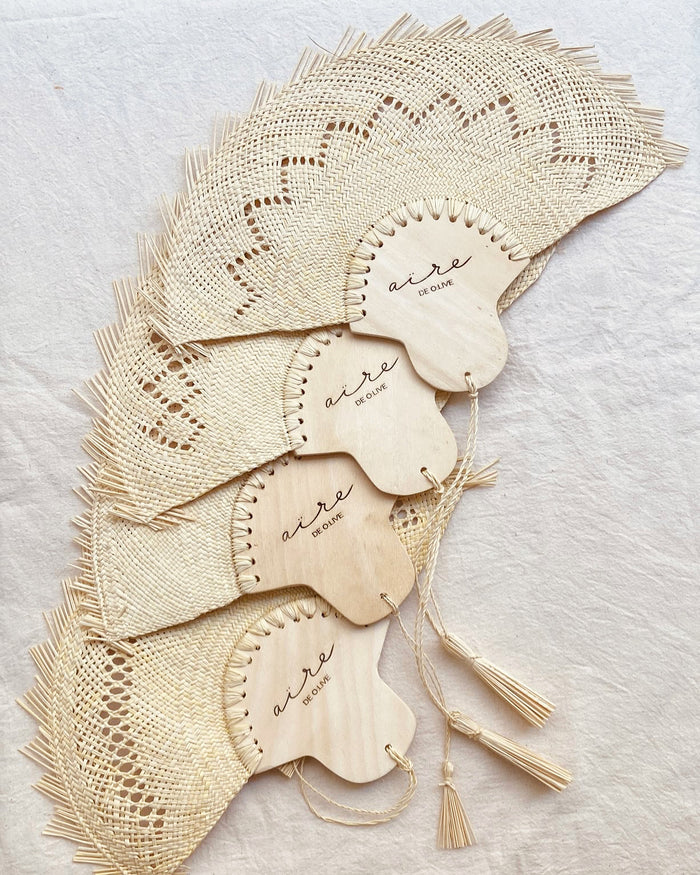 Luxury hotel welcome gifts for guests : Our branded hand fans for Aïre ...